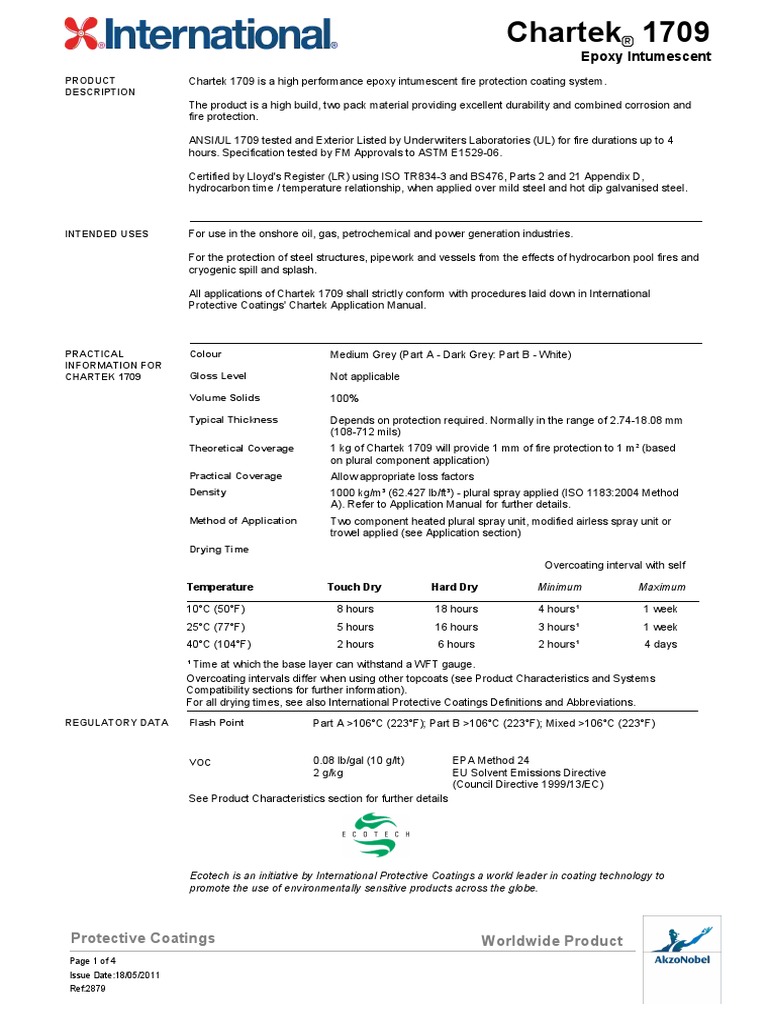 Chartek 1709 | Download Free PDF | Paint | Epoxy