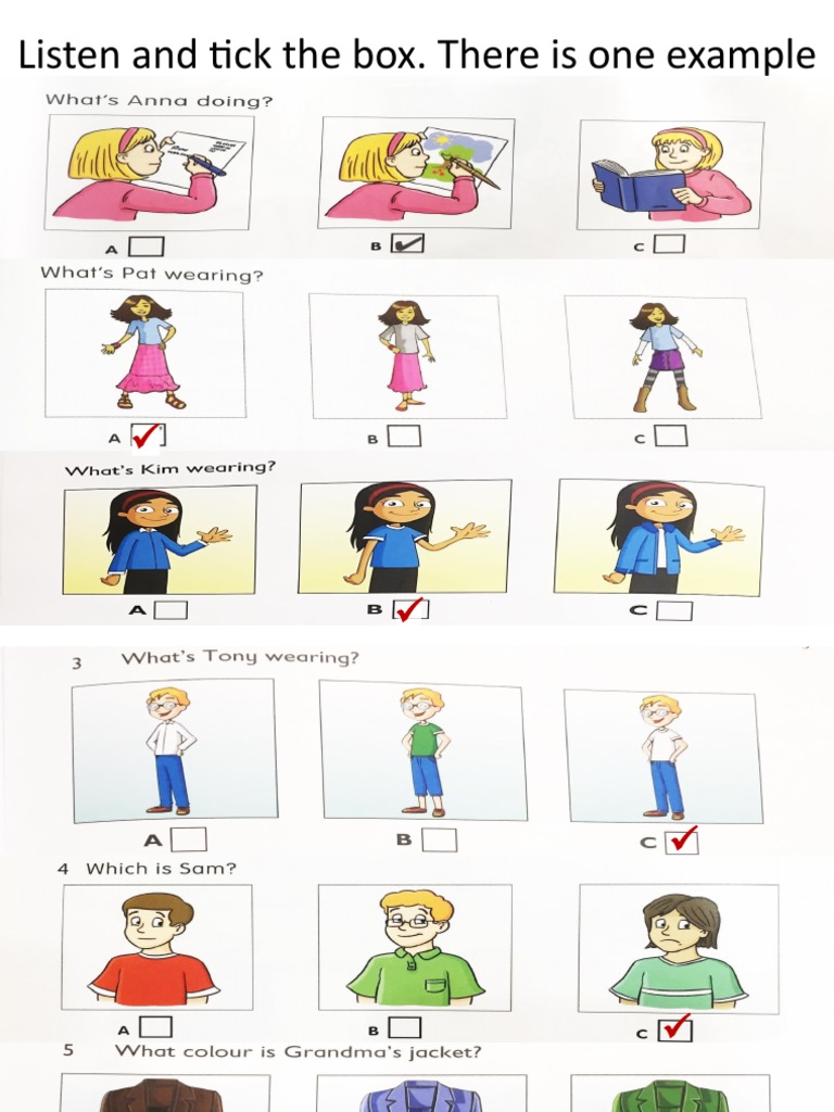 Listen and Tick The Box | PDF