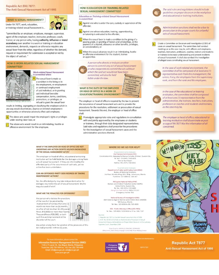 RA 7877 (Brochure) | PDF