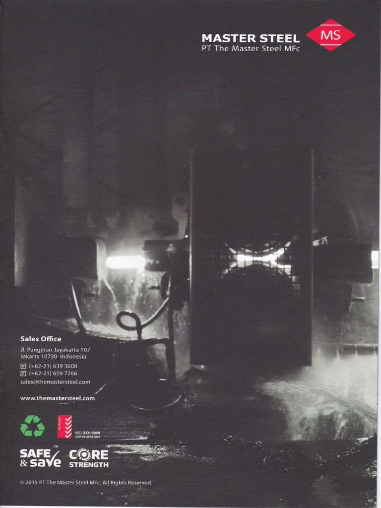 Brosur PT The Master Steel PDF | PDF | Steel | Mechanical Engineering