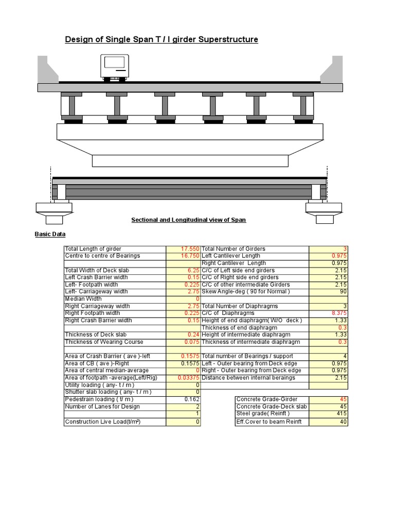 PSC Girder M | PDF | Deck (Ship) | Structural Engineering