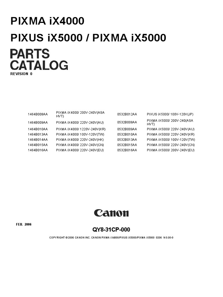 Pixma Ix4000 Ix5000 PC | PDF | Screw | Manufactured Goods
