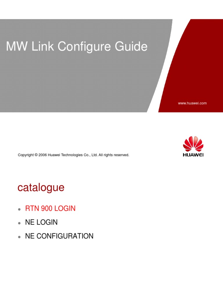 Huawei - MW Basic Configure | PDF