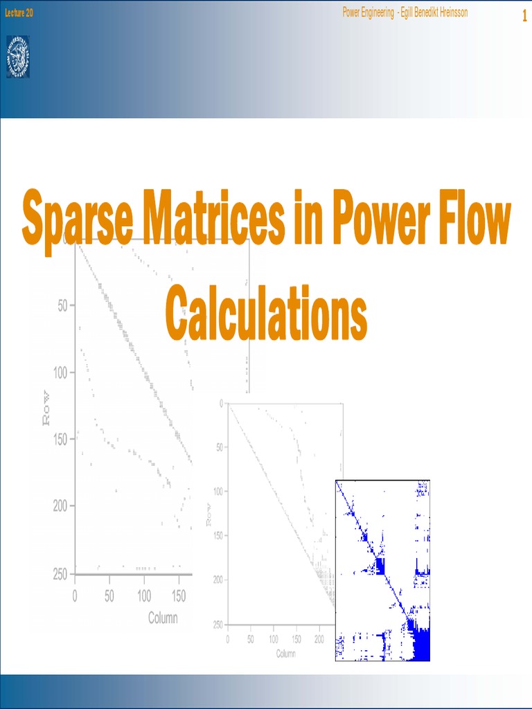 RK20 Power Flow Sparse | PDF | Matrix (Mathematics) | System Of Linear ...