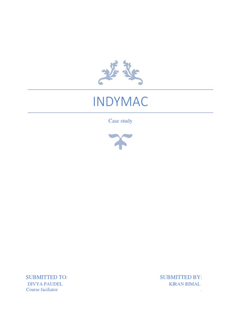 IndyMac Bank: Lessons from Failure | PDF | Indy Mac | Banks