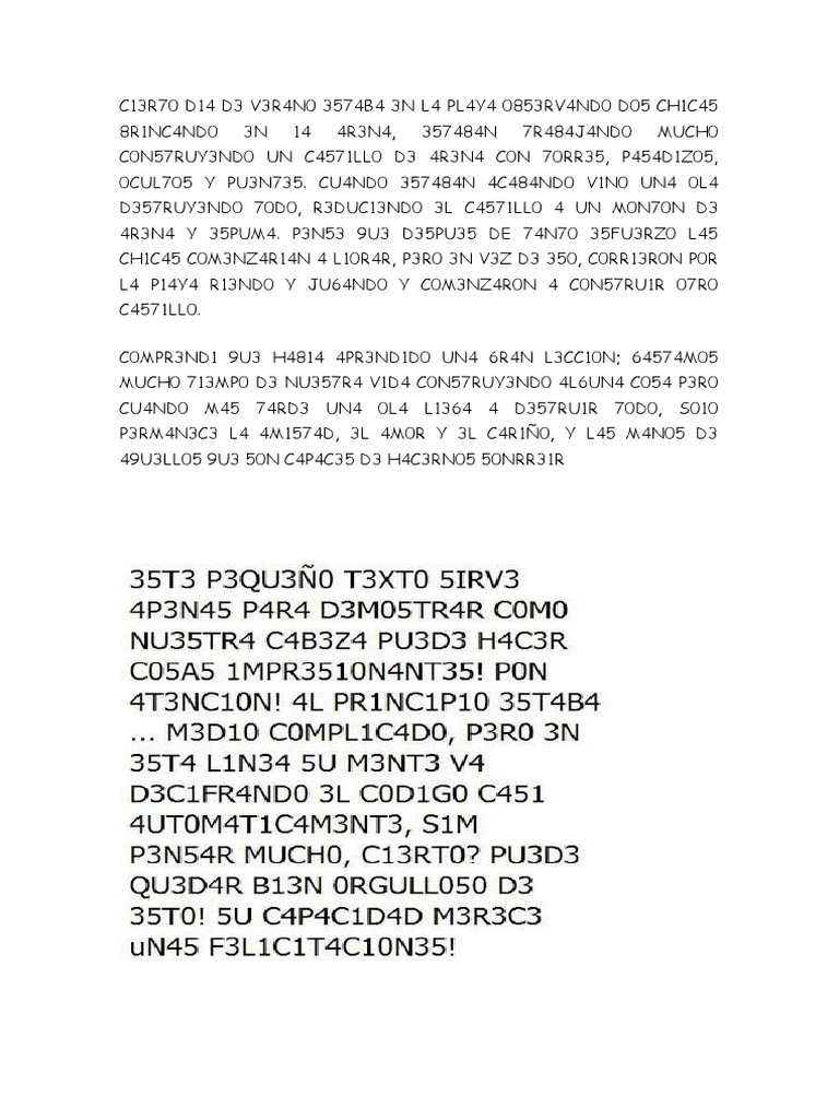 Textos para Descifrar | PDF