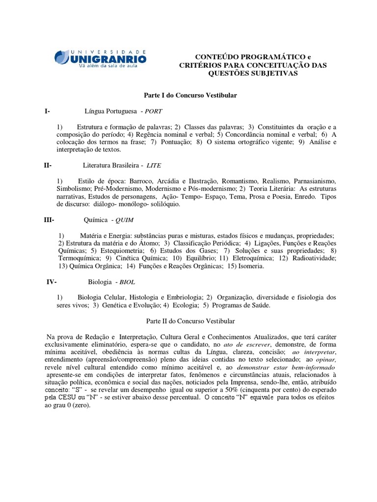 Conteudo Programatico | PDF | Trigonometria | Geometria