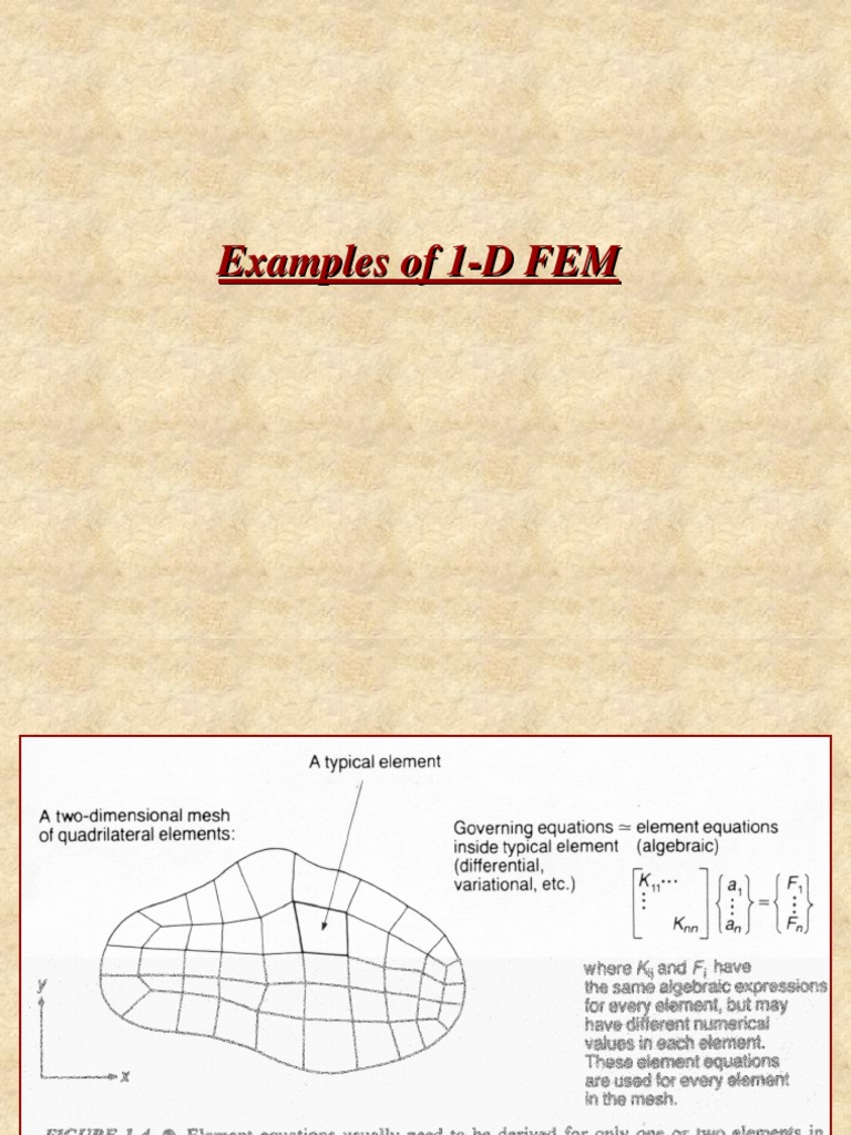 Examples of 1 - D Fem | PDF