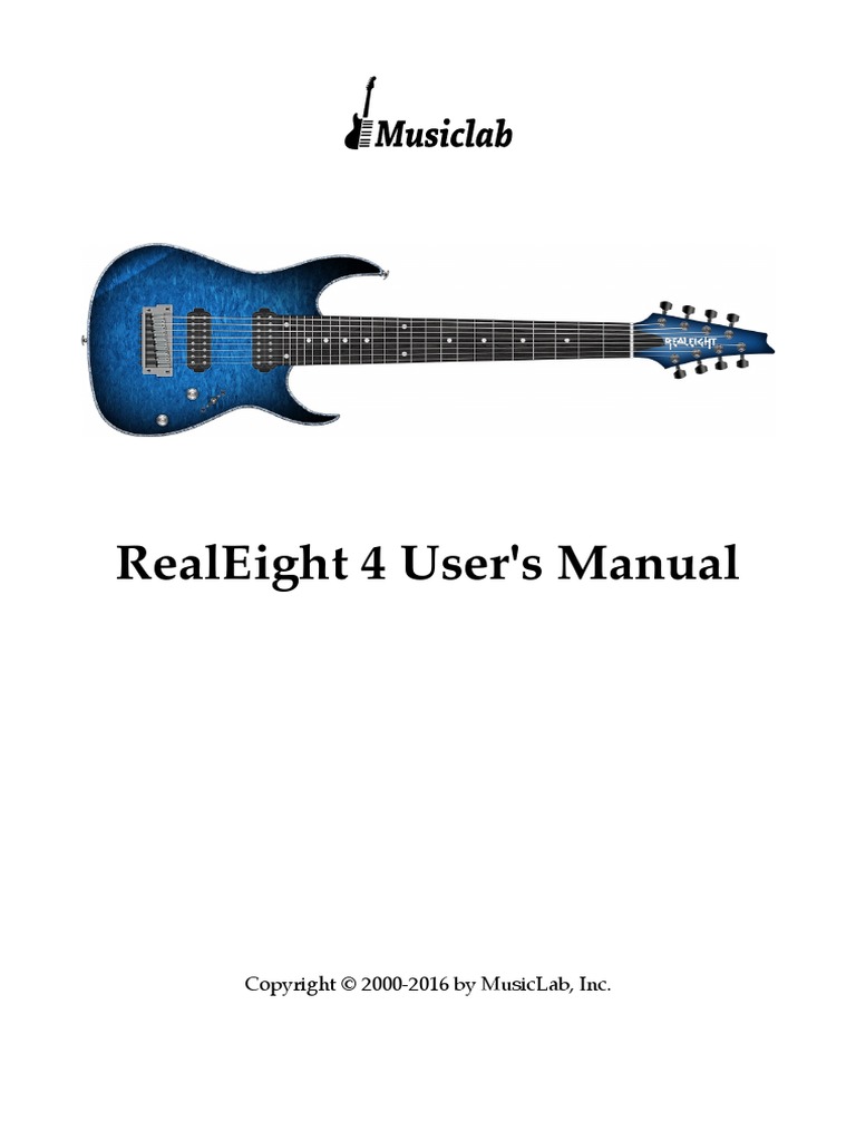 RealEight Manual | PDF | Guitars | Bass Guitar
