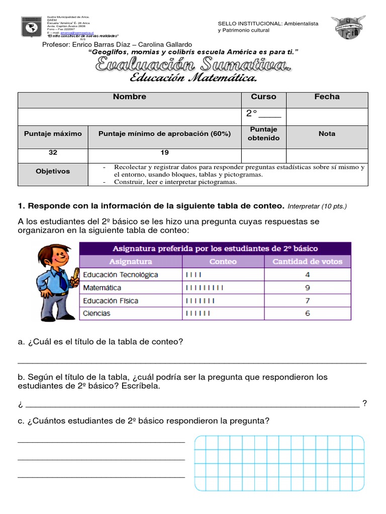 Matematica 2°basico | PDF