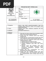 Sop Operan Shift Jaga Perawat 1 | PDF