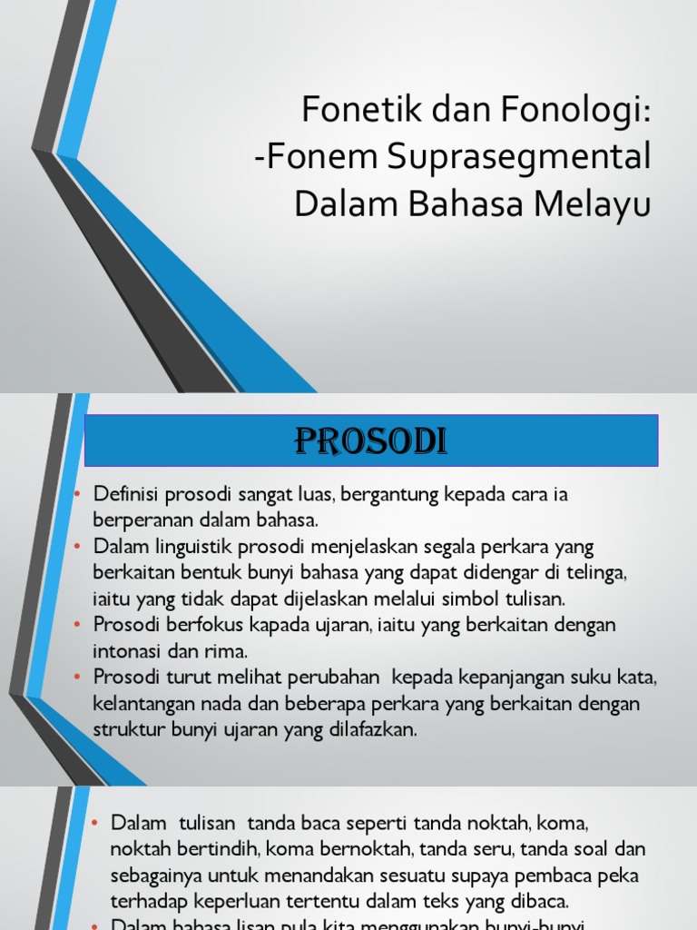 Fonem Suprasegmental | PDF