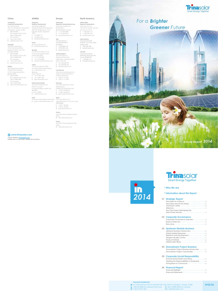 Trina Solar Annual Report | Download Free PDF | Photovoltaics | Solar Power