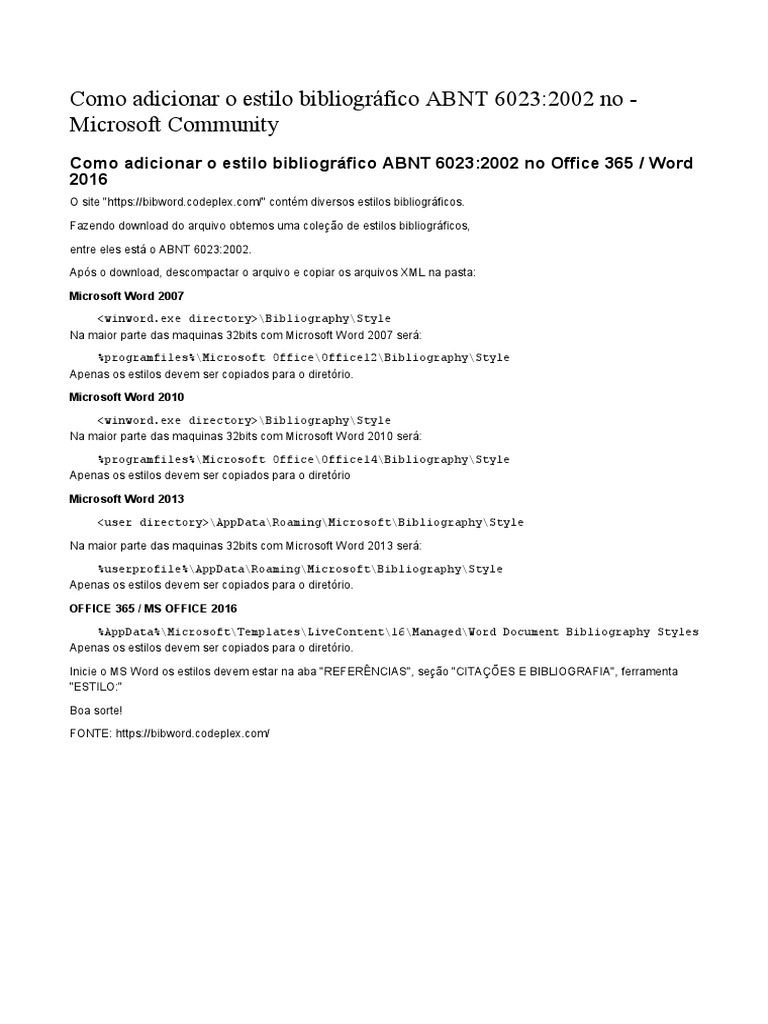 ABNT No Word PDF | PDF