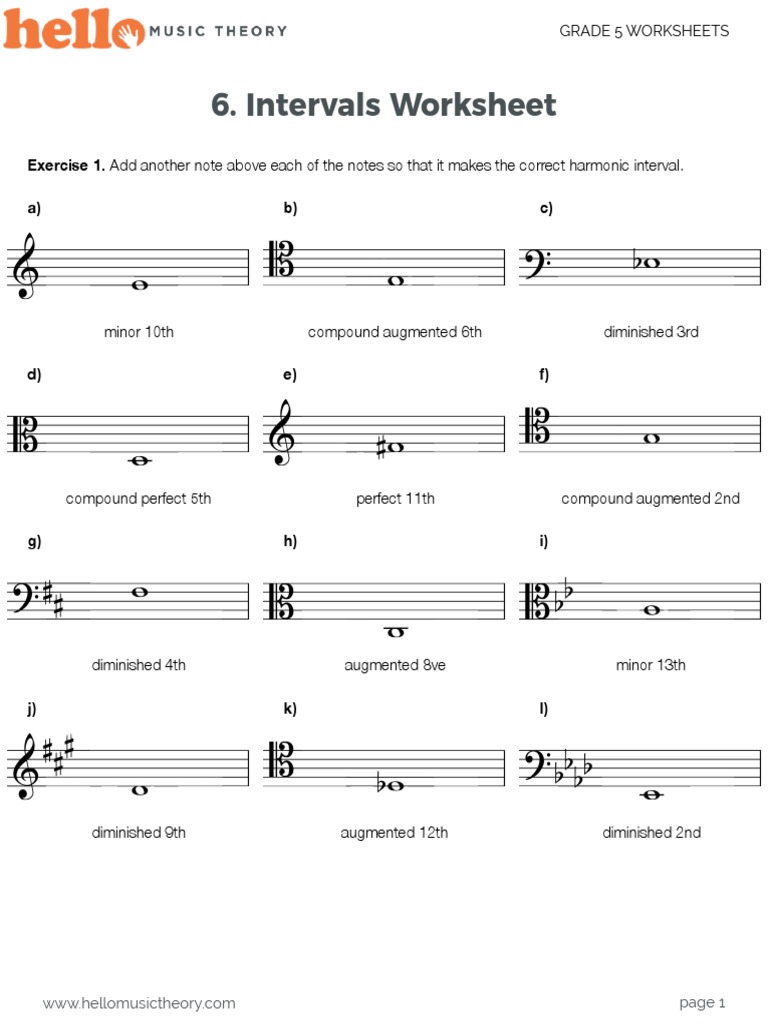 Intervals | PDF | Interval (Music) | Harmony