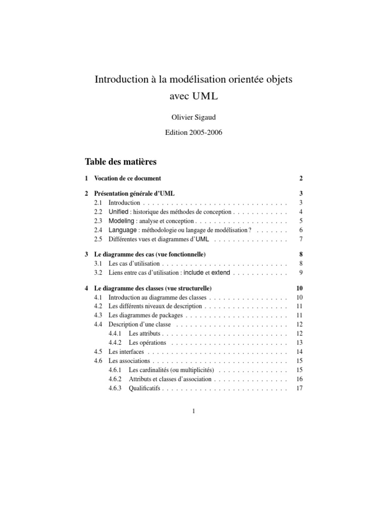 Cour Complet Uml | PDF