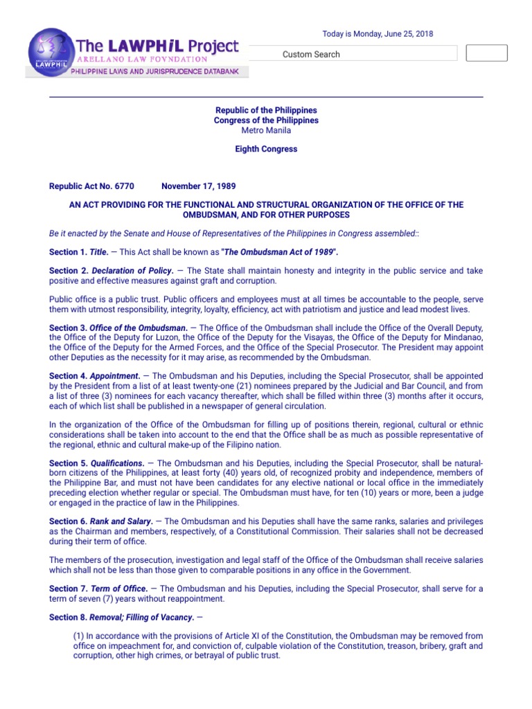 Be It Enacted by The Senate and House of Representatives of The ...