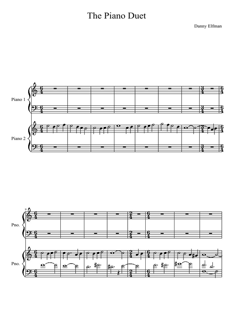 Corpse Bride Piano Duet PDF | PDF