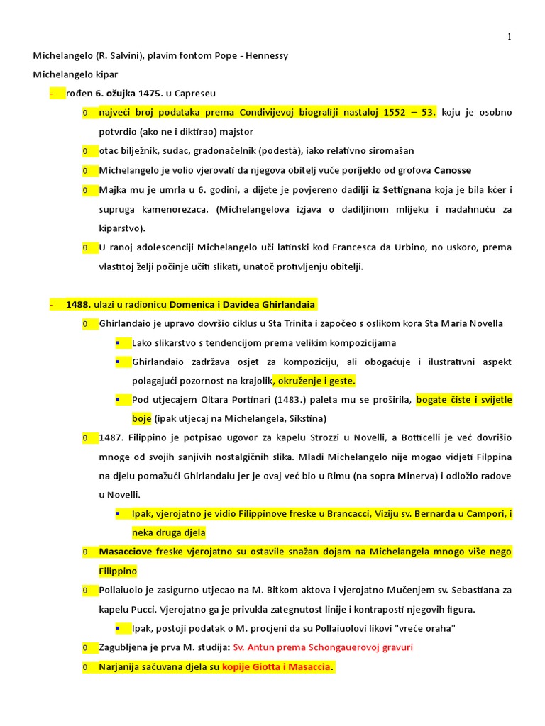 02 Michelangelo | PDF