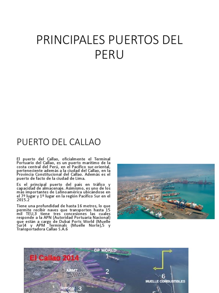 Principales Puertos Del Peru | PDF | Puerto | Perú