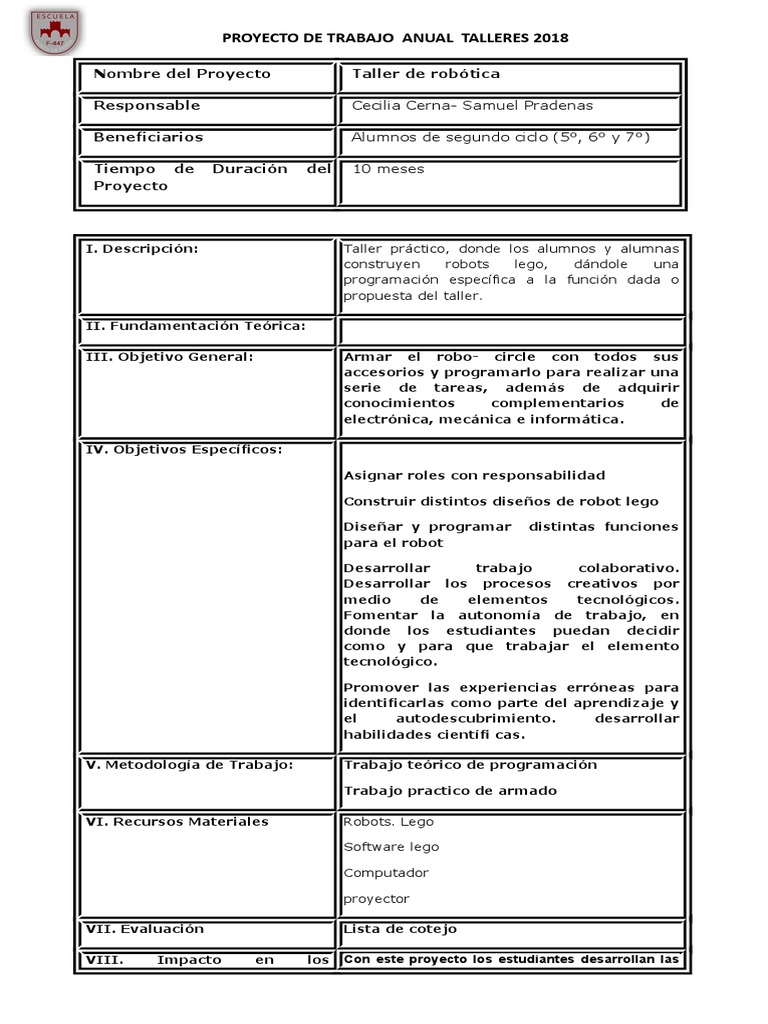 Taller Jec Robótica | PDF | Robot | Robótica