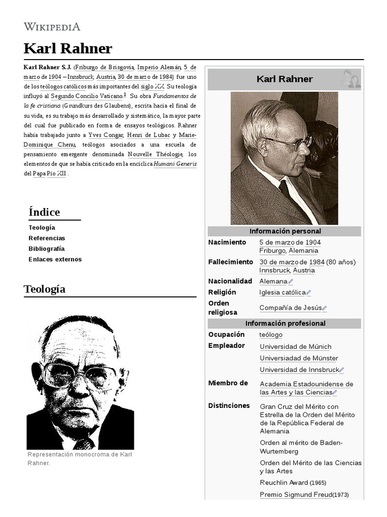 Karl Rahner | Descargar gratis PDF | Religión y creencia