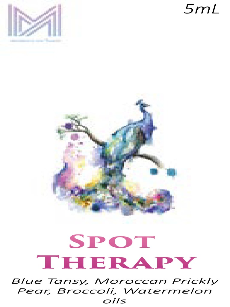 Spot Therapy: B L U e T A N S Y, Mo R o C C A N P R I C K L y P e A R ...