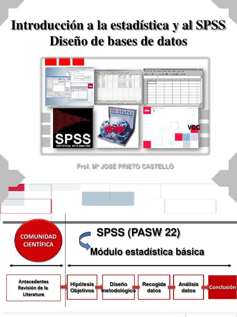 Introducción A La Estadística y Al SPSS Diseño de Bases de Datos | PDF | Spss | Muestreo ...