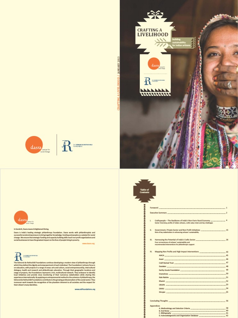 Crafting A Livelihood - Dasra | PDF | Crafts | Employment