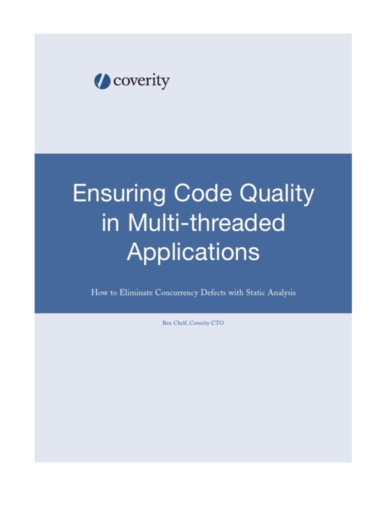 4601 Coverity White Paper - Multi-Threaded Applications | PDF | Thread (Computing) | Multi Core ...