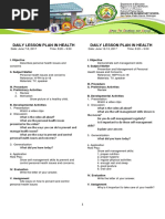 Lesson Plan Pe 6 | PDF | Physical Education | Rubric (Academic)
