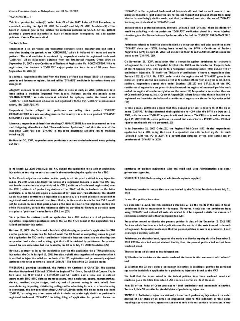 Provrem Cases | PDF | Injunction | Certiorari