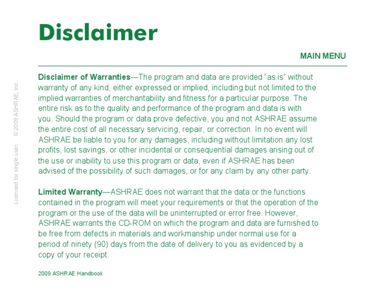 Disclaimer: Disclaimer of Warranties-The Program and Data Are Provided ...