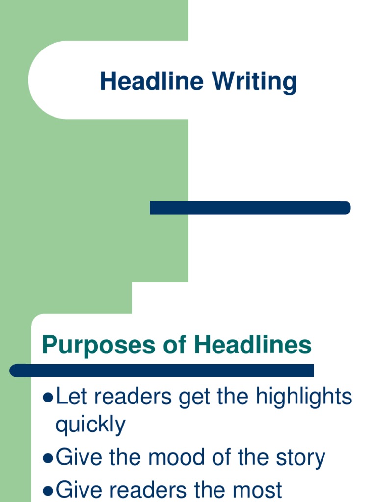 How To Write A Headline (Step-By-Step Approach) | PDF | Verb | Languages