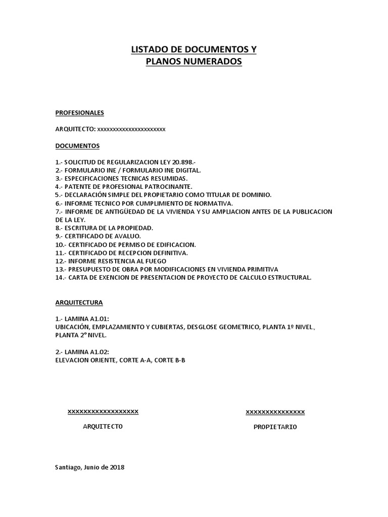 Listado de Documentos Ingreso Municipal | PDF