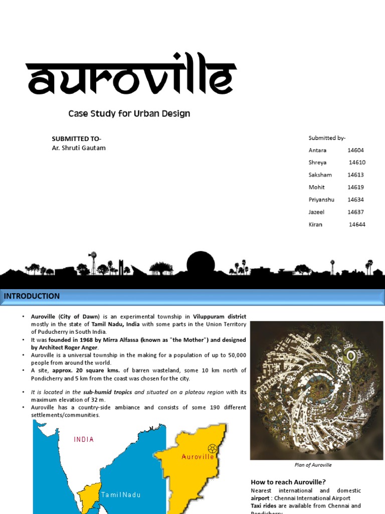 Auroville: City of the Future Plan | PDF | Auroville | City