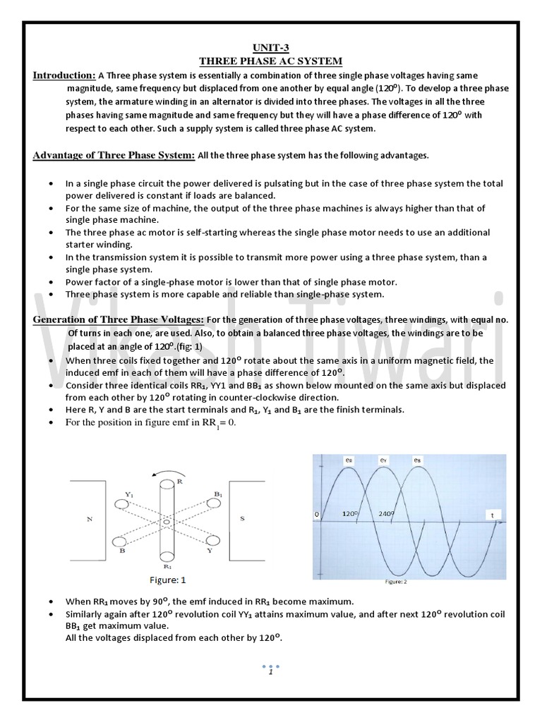 Three Phase AC System Basics | PDF | Alternating Current | Ac Power