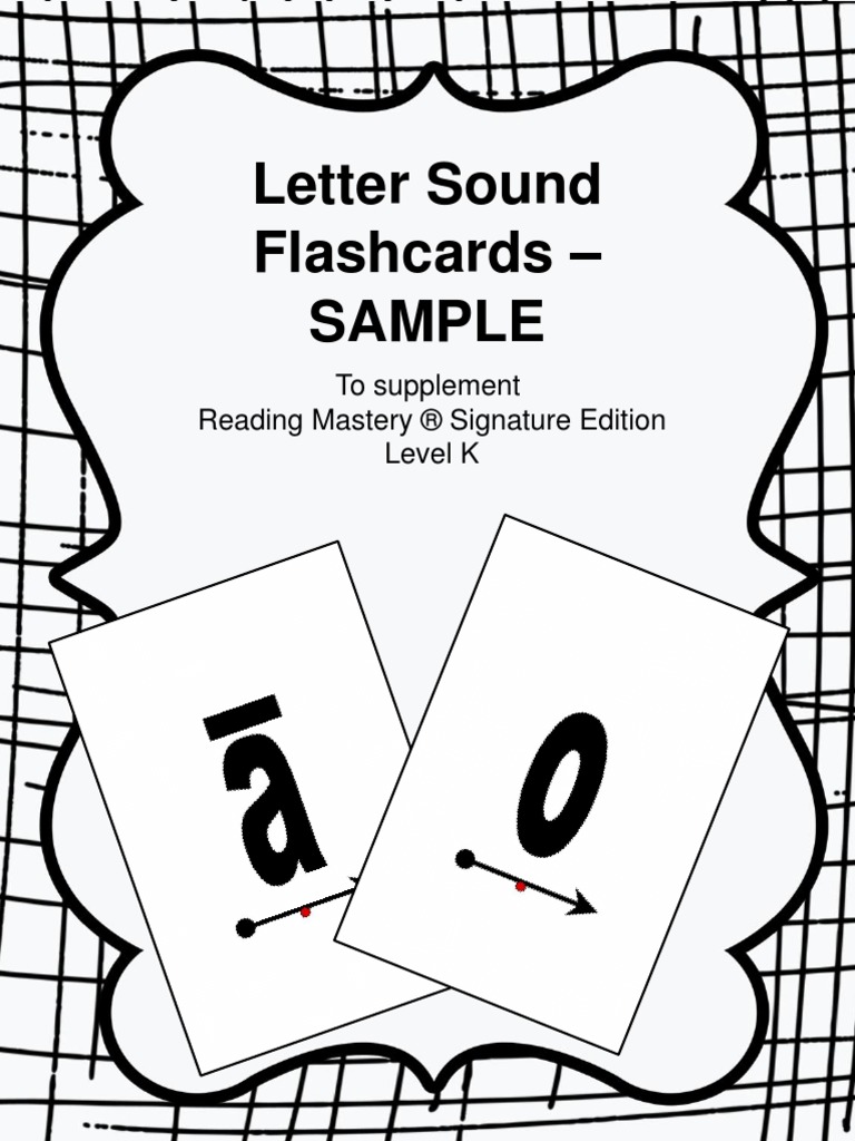 Letter Sound Flashcards Sample To Supplement Reading Mastery | PDF