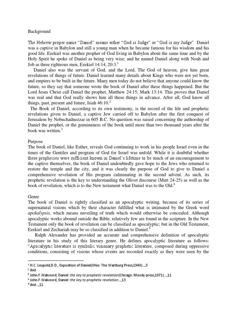 Apocalyptic Genious | PDF | Book Of Daniel | Apocalyptic Literature