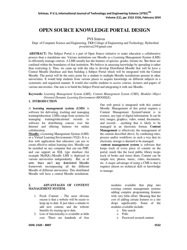 11.open Source Knowledge Portal Design | PDF | Model–View–Controller ...