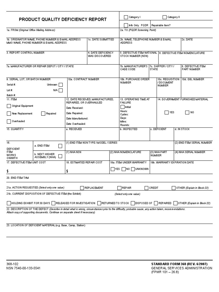 Deficiency Report Sample | PDF | Business