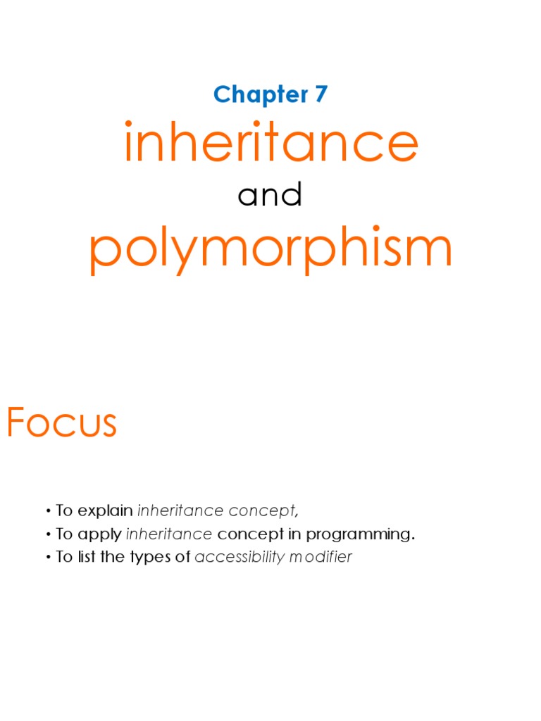8 Inheritance Pdf Inheritance Object Oriented Programming Method Computer Programming