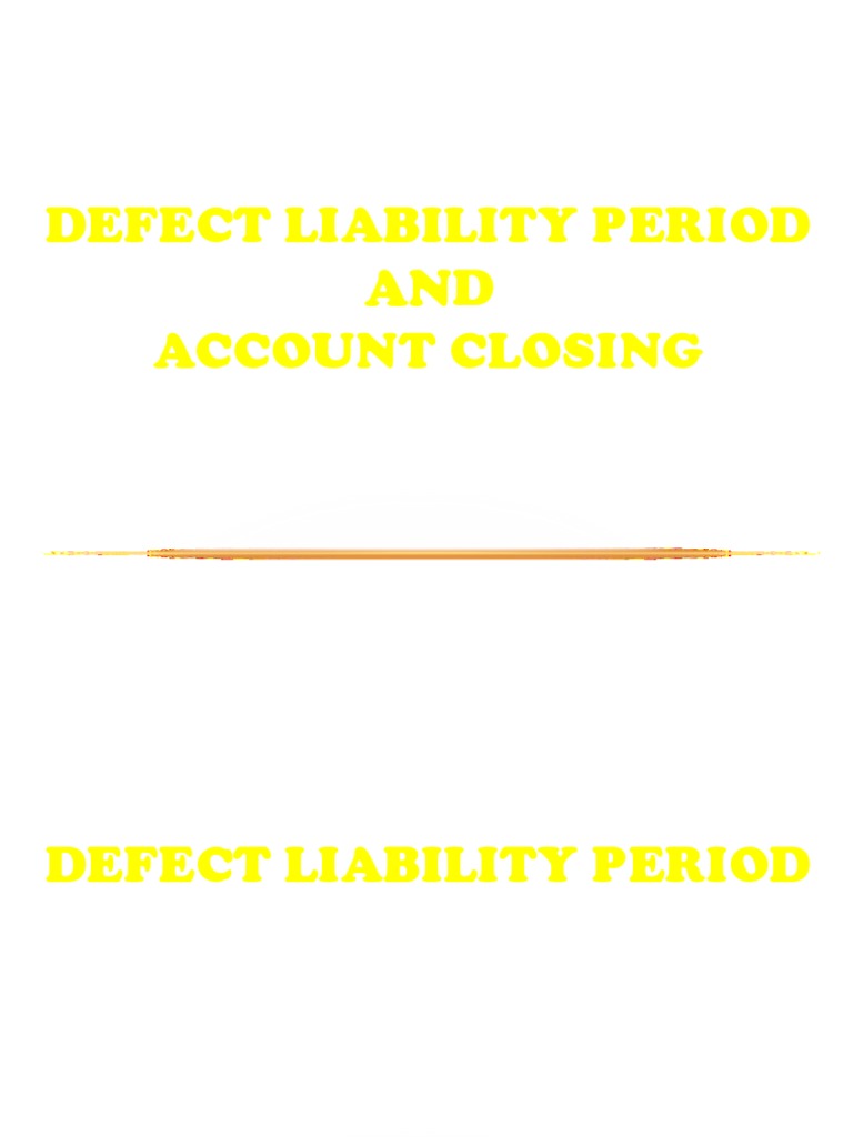 Defect Liability Period & Final Account Guide | PDF | Private Law ...
