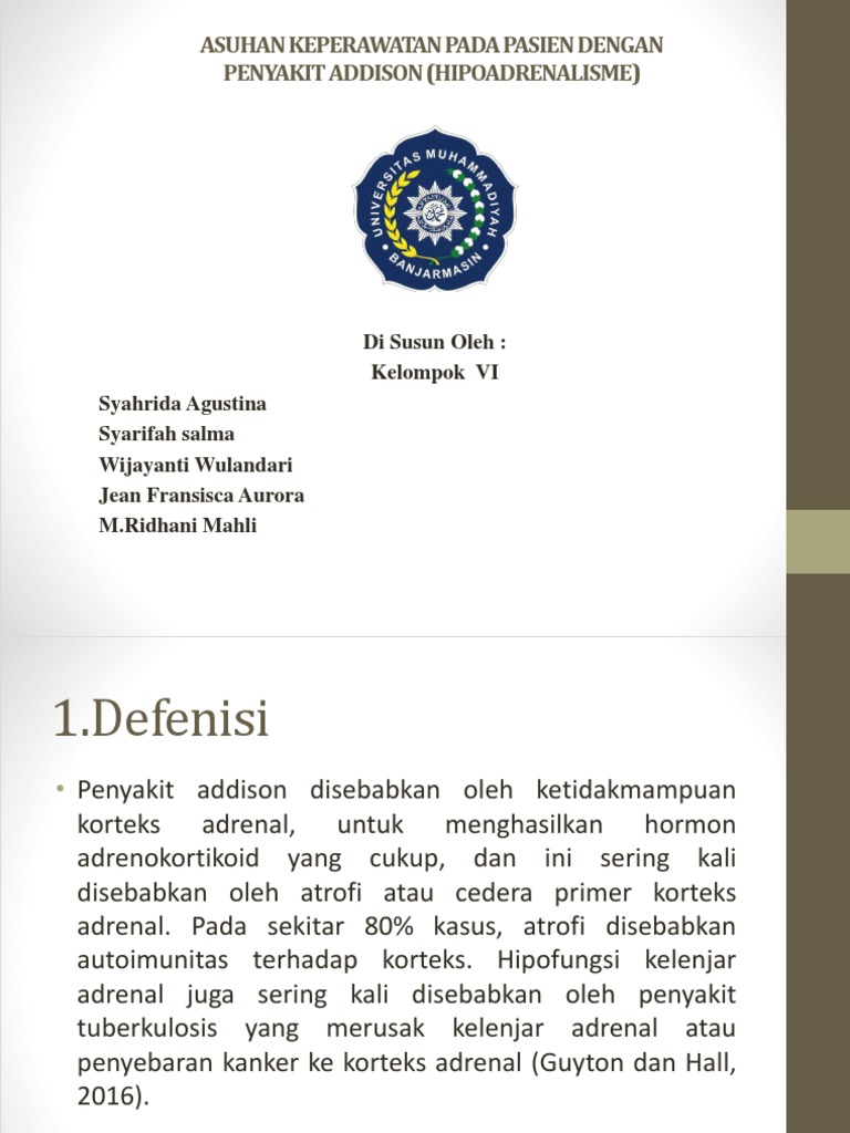 Addison Desease (Kelompok IV) | PDF | Pengembangan Diri | Kesehatan ...