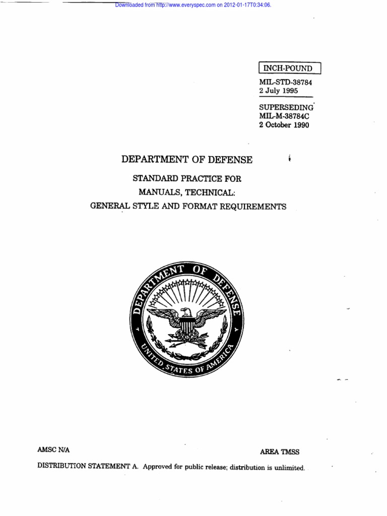 Mil STD 38784 | PDF | Electrical Phenomena | Electrostatic Discharge