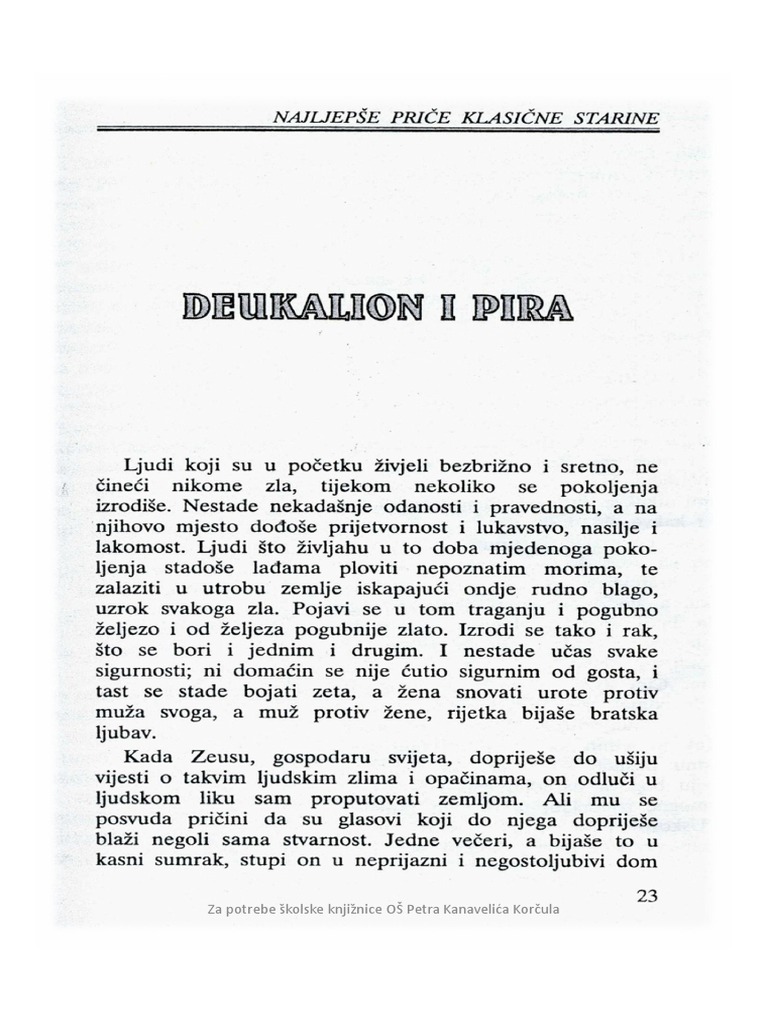 Deukalion I Pira | PDF