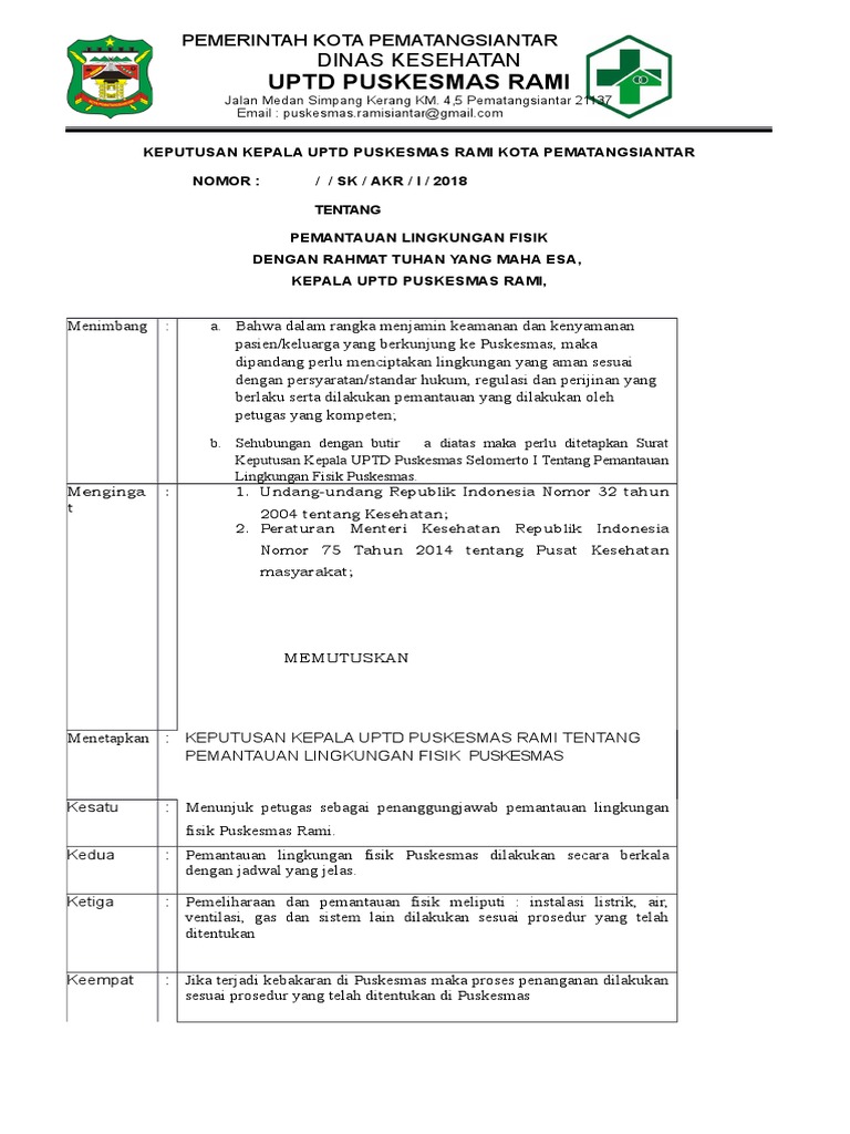 Contoh Kop Surat SK | PDF