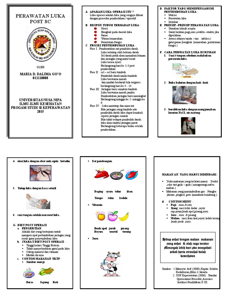 144168303 Leaflet Perawatan Luka Post Operasi Dirumah 150421202356 ...