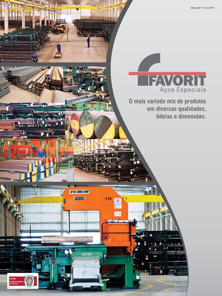 Aços Favorit Folder 2011 PDF | PDF | Aço inoxidável | Aço