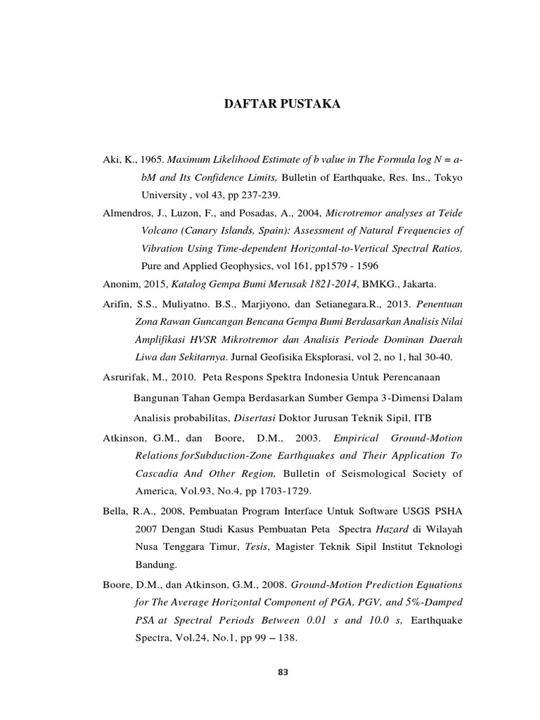 S2 2017 388391 Bibliography | PDF | Seismology | Earthquakes